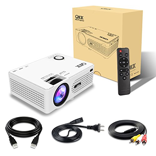 QKK 2200 Lumens LCD Projector, Mini Home Theater Projector, Supports ...