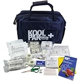Premium Sports First Aid Kit - Fully Stocked with 2 x Ice Packs, Freeze ...