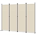 Angel Living Foldable Room Divider 4 Panels Freestanding Screen Wall ...