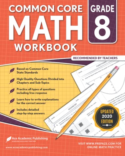 Buy 8th grade Math Workbook: CommonCore Math Workbook Book Online at ...