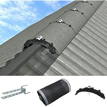 Black Easy Ridge Universal 6 Metre 'Dry Fix' Kit Mortar Free Ridge Tile ...