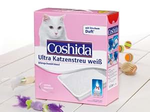 Coshida Ultra Clumping Cat Litter, White, 18 L, with Fresh Fragrance ...