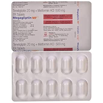 Megagliptin MF - Strip of 10 Tablets : Amazon.in: Health & Personal Care