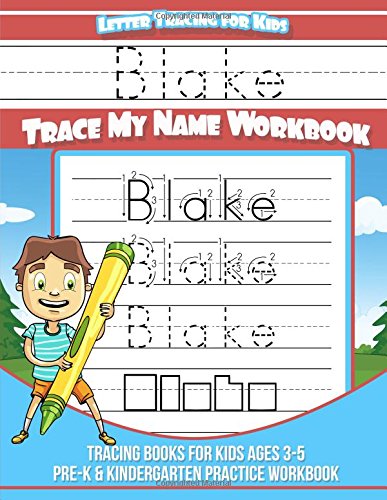 Buy Blake Letter Tracing for Kids Trace my Name Workbook: Tracing Books ...