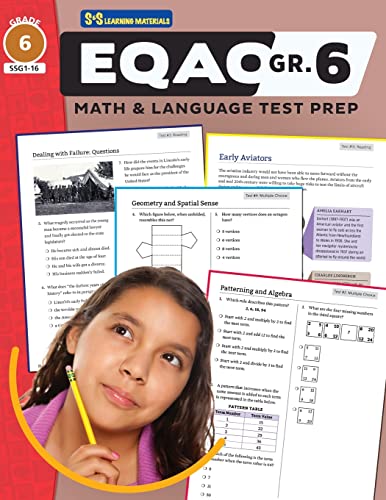 Buy EQAO Grade 6 Math & Language Test Prep! (Eqao Test Prep) Book ...