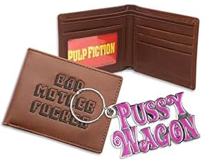 Bad Mother Fucker Wallet with Pussy Wagon Keychain Combo: Amazon.co.uk ...