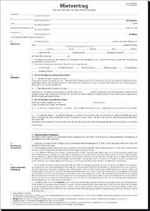 Sigel MV064 Mietvertrag-Vordruck für Wohnungen, DIN A4, 4 Stück, mit ...
