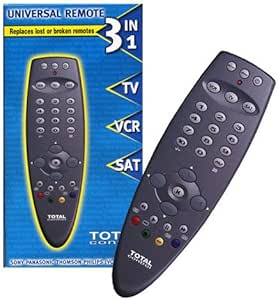 Total Control Universal Remote Control - 3 in 1: Amazon.co.uk ...