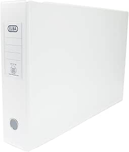 Elba A3 70 mm Plastic Landscape Lever Arch File - White, 1 Folder ...