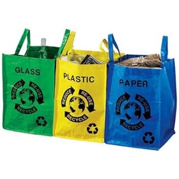 Set de 3 Sacs de Tri Sélectif Poubelle: Amazon.fr: Cuisine & Maison