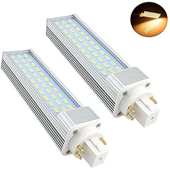 Bonlux 2-Pack 13W GX24 4 Pin LED Retrofit Lamp Warm White 3000K 180 ...