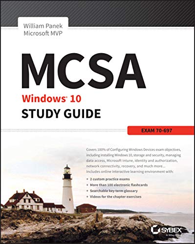 MCSA Microsoft Windows 10 Study Guide: Exam 70-697: Amazon.co.uk: Panek ...