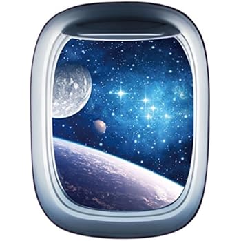 Full Colour Spaceship Control Panel Wall Sticker Space Theme Boys ...