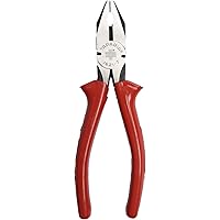 Taparia 1621-8 Steel (210mm) Combination Plier with Joint Cutter (Red and Black) & Taparia 1430 ...