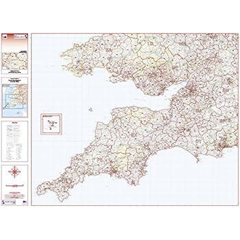 Postcode District 7 Map - South West England and South Wales ...
