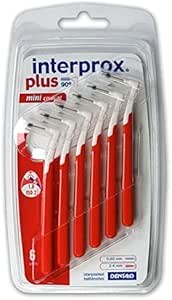 Interprox Interdental Brushes Plus Mini Conical Red 6 pieces, pack of 3 ...