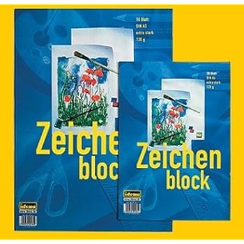 10 Zeichenblöcke / 10 Blatt je Block / Malblock DIN A3 / 120g/m² ...