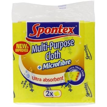 Spontex Multi Purpose Microfibre Cloths - Packs of 8 (1): Amazon.co.uk ...