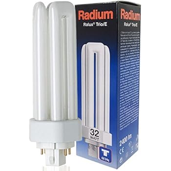 Radium RALUX DUO/E Plus Compact Fluorescent Lamp socket G24Q 26 W/830 ...