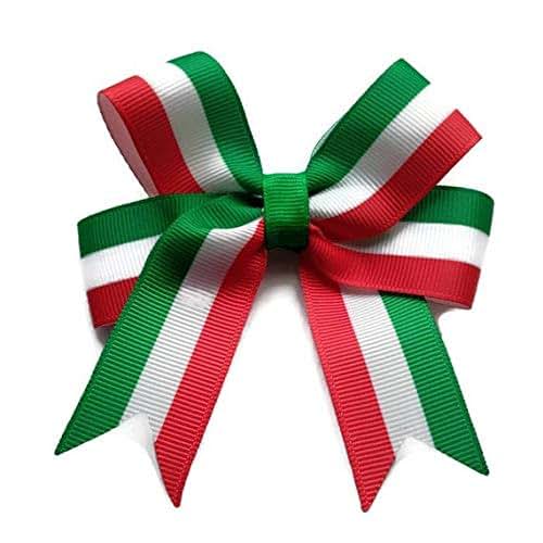 Italian Flag hair bow, great gift for Italy Holiday or Italian Girl ...