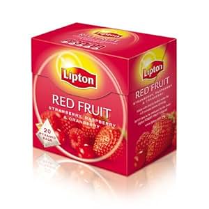 Lipton - Tisana ai frutti rossi, 20 bustine a piramide (4 confezioni ...