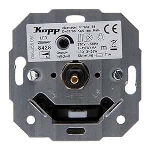 Kopp LED Dimmer Sockel (Phasenanschnittsdimmer) mit Druck ...