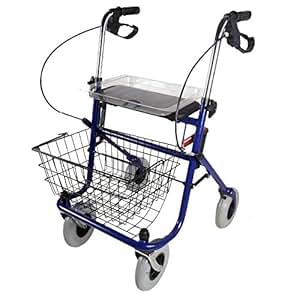 Rollator | 4 Rädern | für Senioren | Gehhilfe Bequem|Faltbar ...