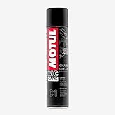 Motul Combo of C2 Chain Lube (400 ml) and C1 Chain Clean for All Bikes ...