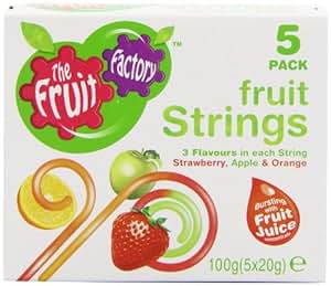 Fruit Factory Strawberry, Apple and Orange Fruit Strings 100 g (Pack of ...