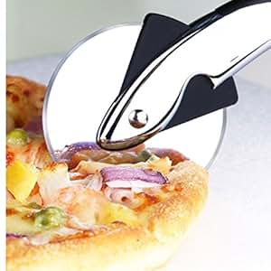 Fetoo Stainless Steel Pizza Cutter Wheel Shark Design Non-slip Grip ...