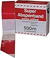 Absperrband rot/weiß geblockt 80 mm breit á 500m: Amazon.de: Baumarkt