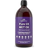 Premium C8 MCT Oil | Boosts Ketones 3X More Than Other MCTs | Highest Purity C8 MCT Available 99 ...