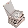 Stackers Blush Pink Classic Medium Jewellery Box Lid : Amazon.co.uk: Fashion