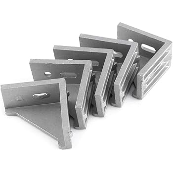 Staffa angolare a forma di L in lega di alluminio 10 pezzi, staffa ad ...