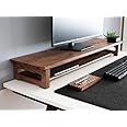 carpentray Store 66Cm Wooden Monitor Stand with Storage Organizer for ...