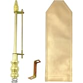 AutokraftZ Kiing Golden Car Flag Rod with Bracket for All Car Models ...