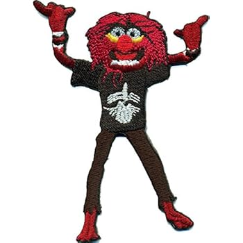 MUPPET ANIMAL HEAVY METAL Biker Muppets Aufnäher Patch Aufbügler ...