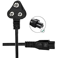 Storite 1.5M Black 3 Pin Laptop Power Cable 18AWG Universal Replacement for Charger Adapter ...