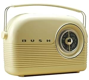Logical Bush Retro DAB Radio - Cream with accompanying: Amazon.co.uk ...
