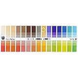 Color Swatch Fan Warm Autumn with 35 Colors for Color Analysis and ...