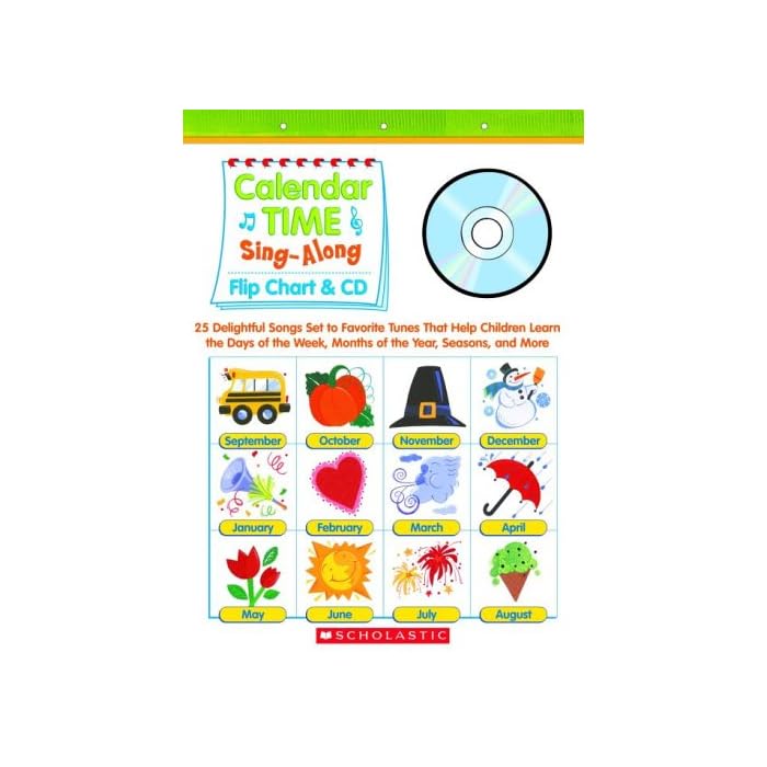 Buy Calendar Time Sing-Along: Flip Chart & CD: 25 Delightful Songs Set ...
