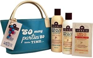 Aussie Miracle Shampoo And Conditioner Gift Set With Bag: Amazon.co.uk ...