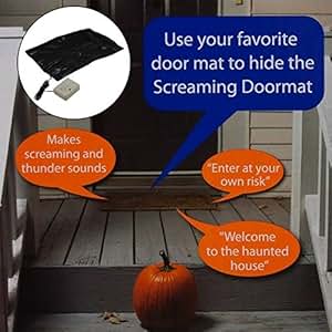 Halloween Screaming Doormat Floor Sensor Noise Touch Activated Scary ...