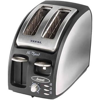Tefal Avanti 6875915P Hi-Speed Toaster, 2 Slice, Brushed Chrome: Amazon ...