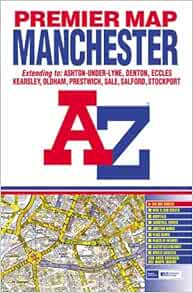 Premier Map of Manchester (A-Z Street Maps & Atlases S.): Amazon.co.uk ...