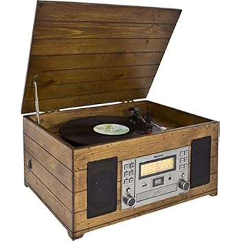 Dual NR 4 Nostalgie Musikanlage mit Plattenspieler (UKW-Tuner, MW-Radio ...