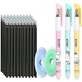 Rollerball Pen Dog Animal Erasable Gel Blue Black Ink Refill Sets ...
