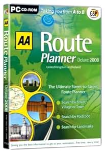 GSP AA Route Planner Deluxe 08 CD-ROM (PC): Amazon.co.uk: Software