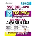 Buy SSC CGL & CPO General Awareness Tier 1 & Tier 2 TCS PYQs 123 Sets Solved Papers (English ...