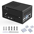 GeeekPi Raspberry Pi 4 Metal Case For Raspberry Pi Low-profile CPU Cooler,Raspberry Pi ...